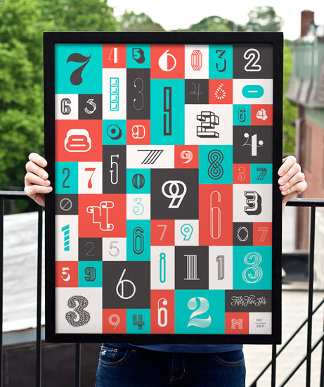 Numbers Poster – 55 Hi's