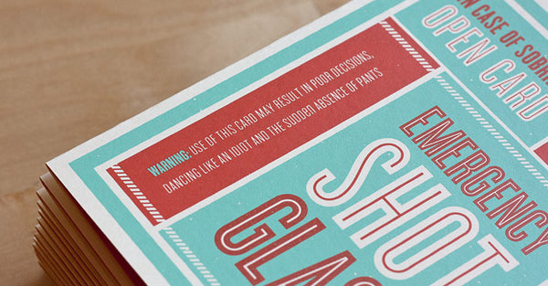 Emergency Shot Glass Card – 55 Hi's