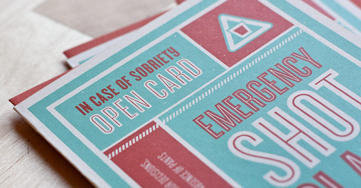 Emergency Shot Glass Card – 55 Hi's